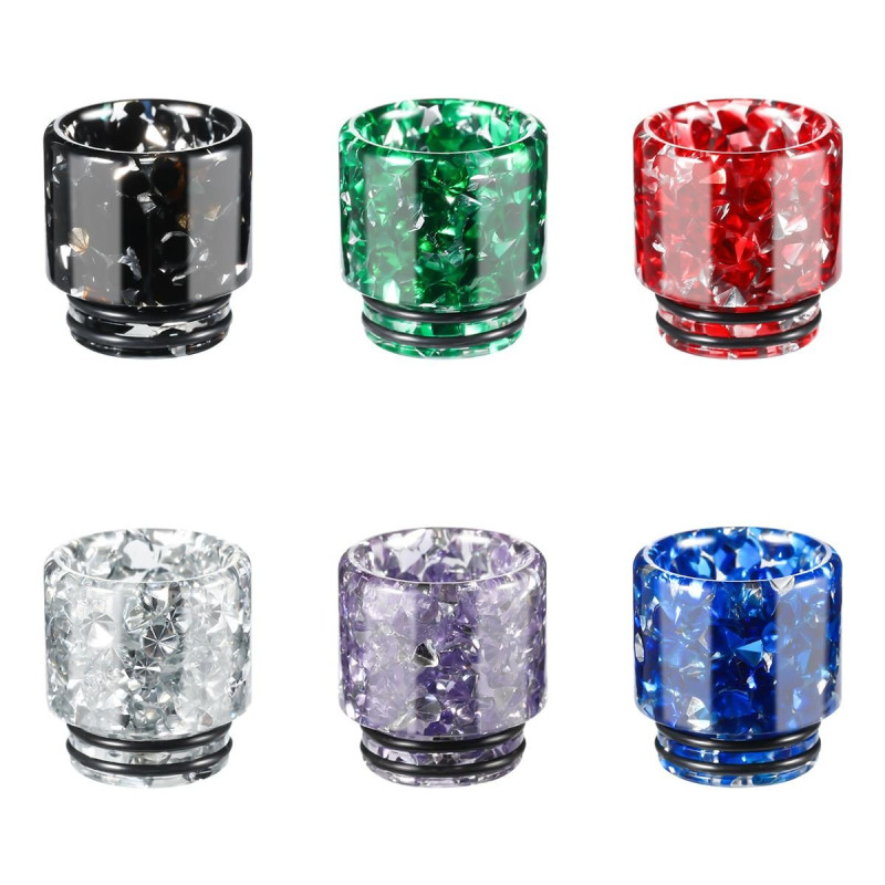 810 Epoxy Resin Drip Tip Mouthpiece Universal Bore Wide Drip Tip For ...