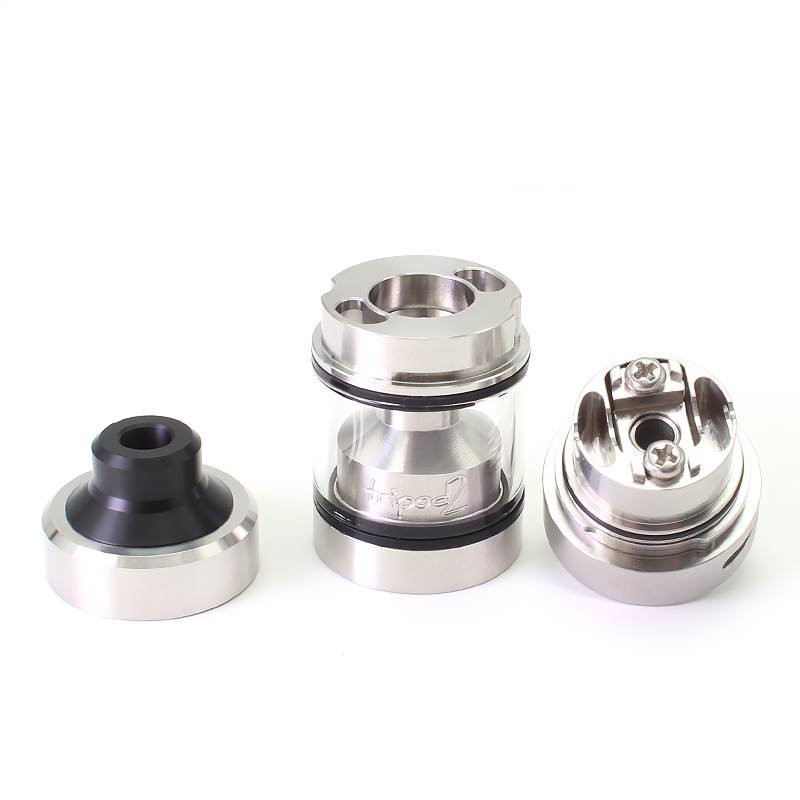 Tripod 2 Style RTA MTL/DL Atomizer 316ss 22mm 2.8ml Top Fill Single ...