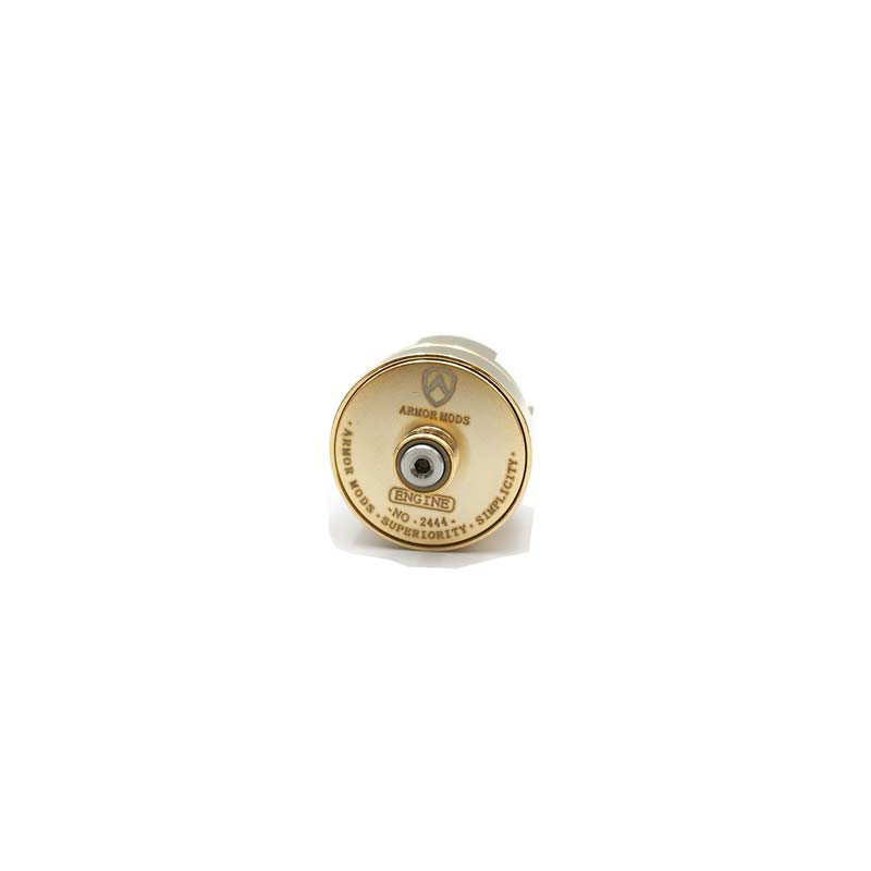 Engine Style 22mm RDA Rebuildable Dripping Atomizer w/ BF Pin - Gold Color